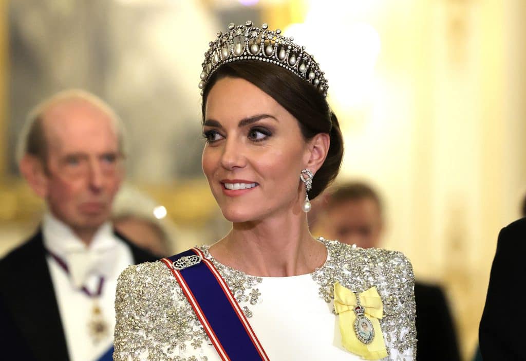 Wassen beeld prinses Kate in nieuw jasje bij Madame Tussauds
